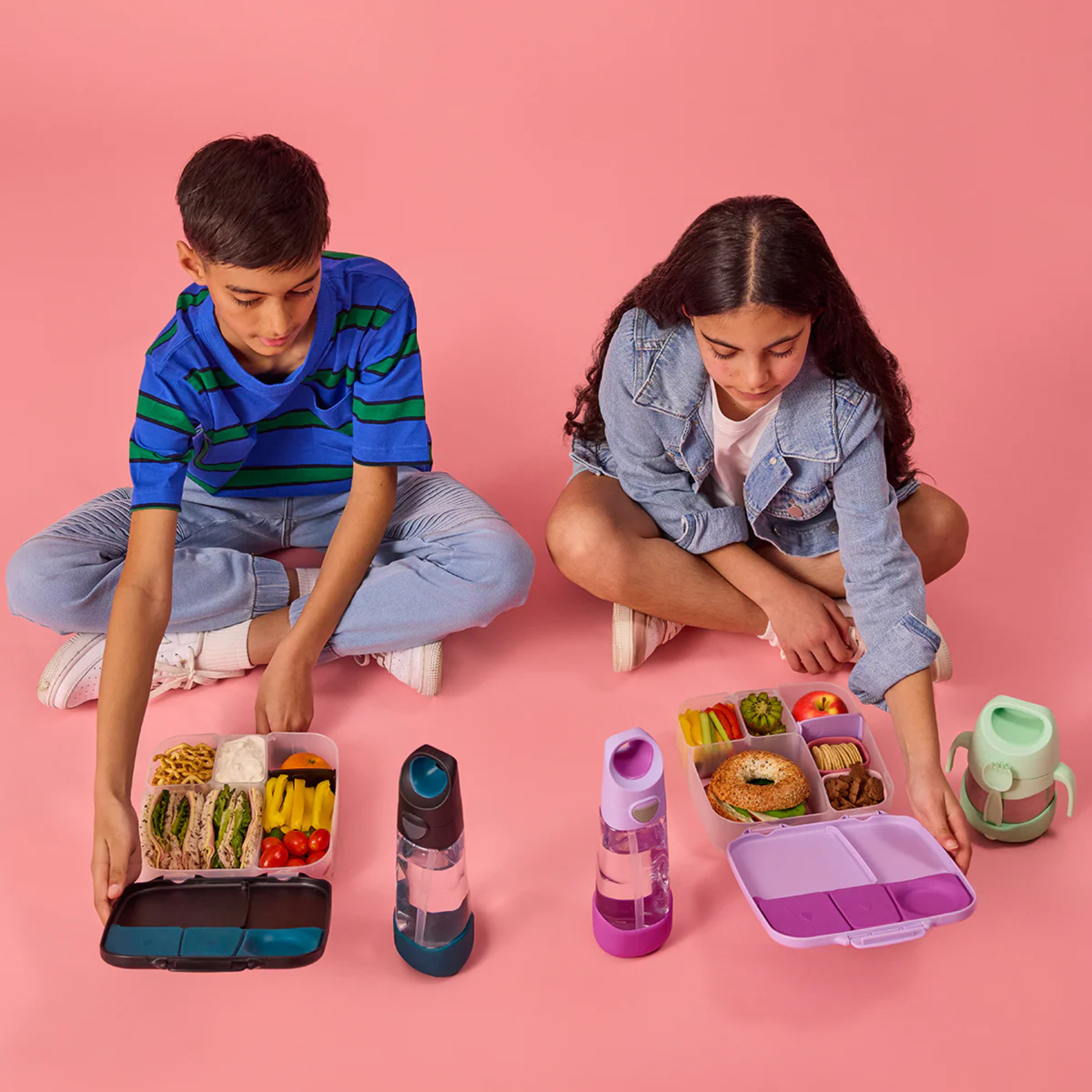 b.box Lunchbox for Kids – Sugar Plum | Leakproof School Lunch Box – Two ...