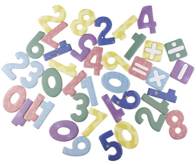 Wooden magnetic numbers set 40 pieces – Two Little Finches