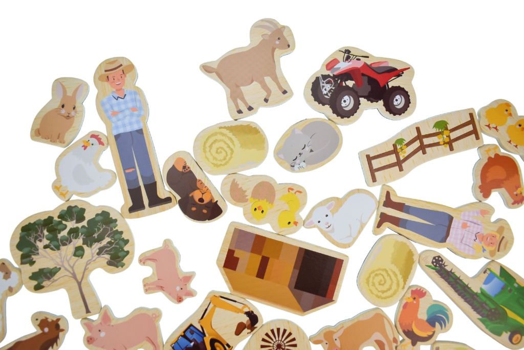 Fridge Friends Aussie Farm Magnet Set - 35 Pieces – Two Little Finches