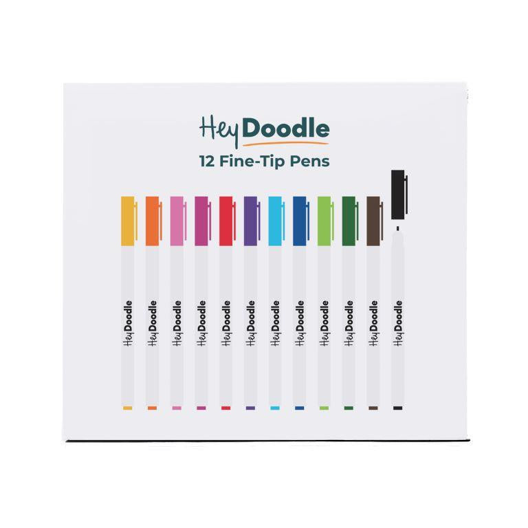 Hey Doodle fine tip markers - 12 pack – Two Little Finches