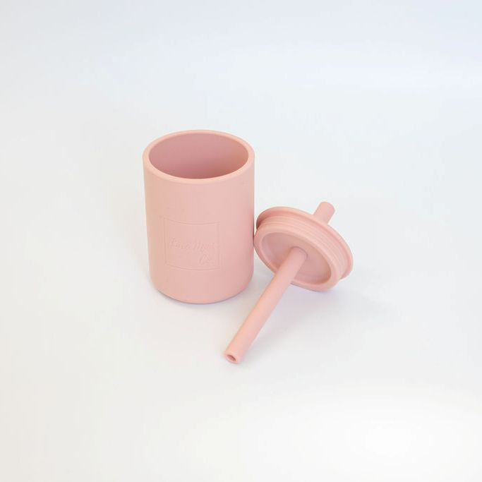 Silicone mini sippy cup - pink – Two Little Finches